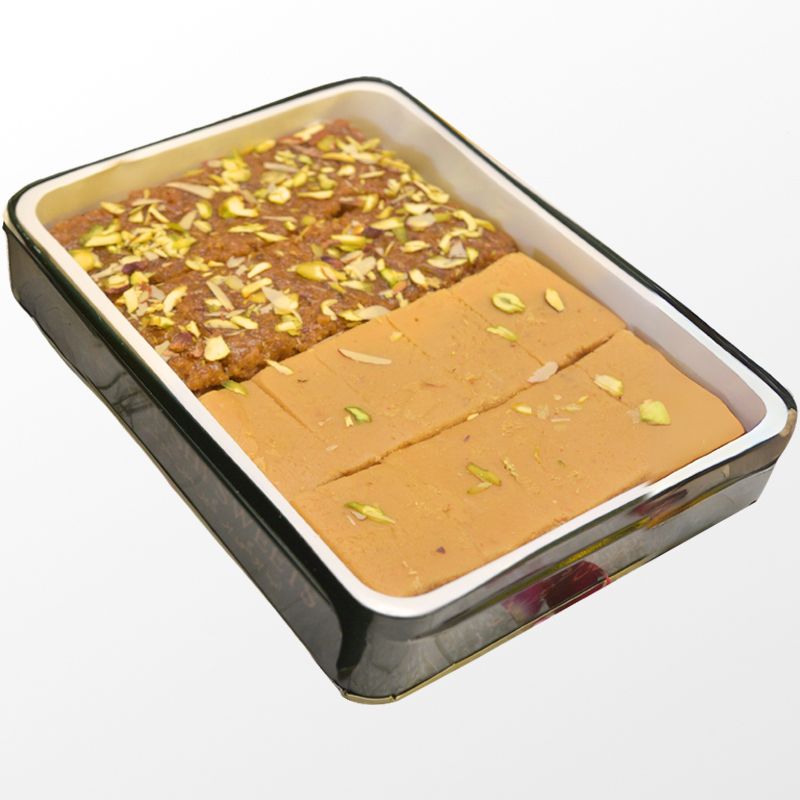 Barfi + Pistachio Halwa – Khushi Sweets